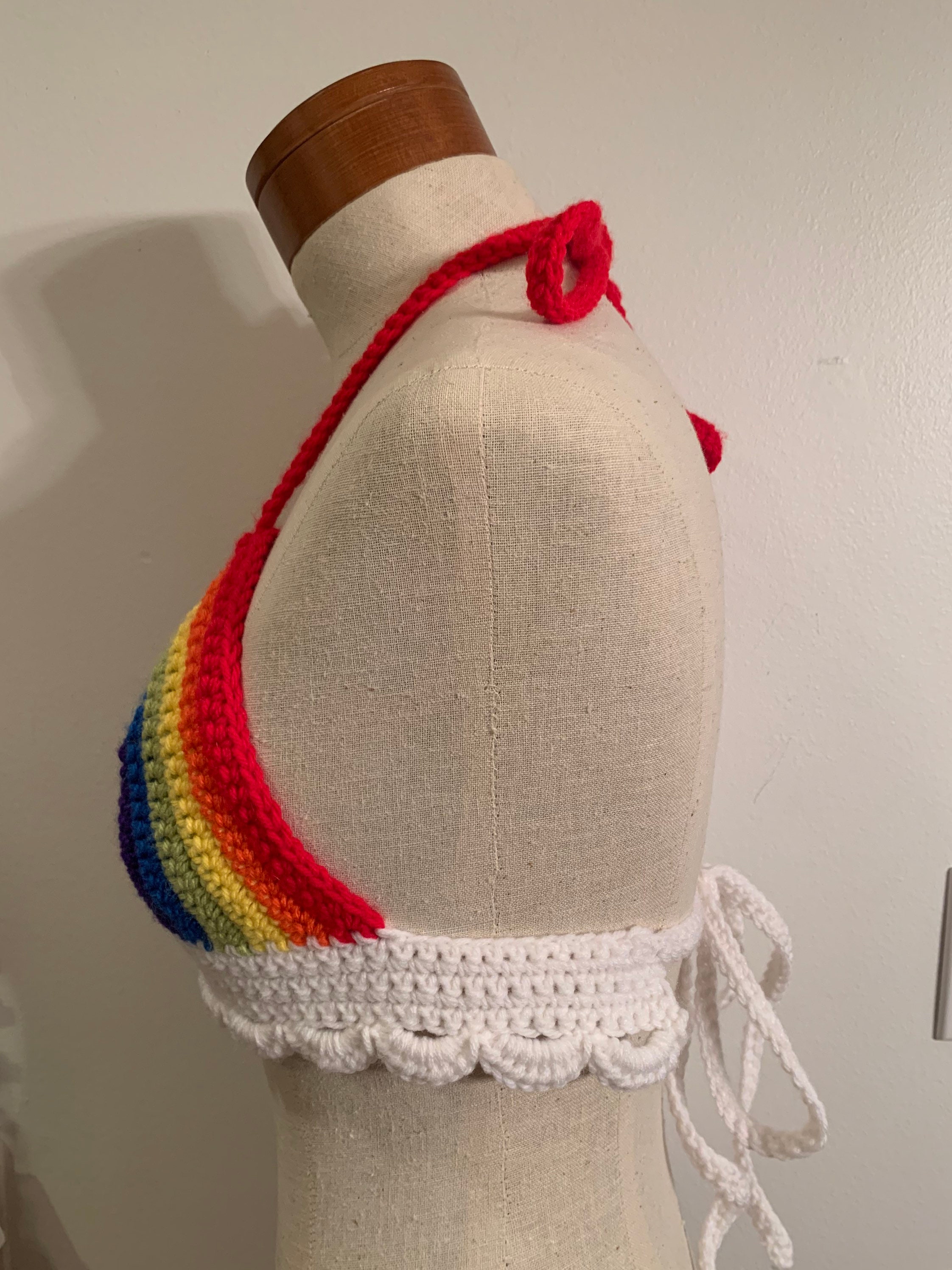 Rainbow Bralette - Etsy