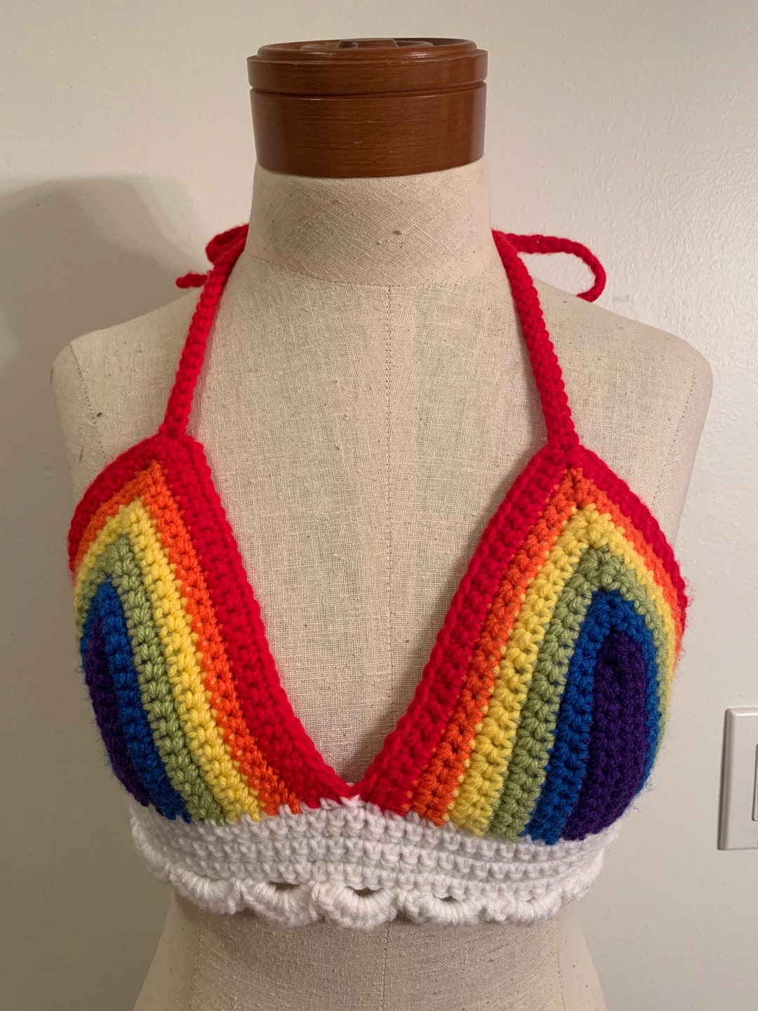 Rainbow Bralette - Etsy