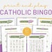 Printable Catholic Bingo | Catholic Game | Catechism Activity ...