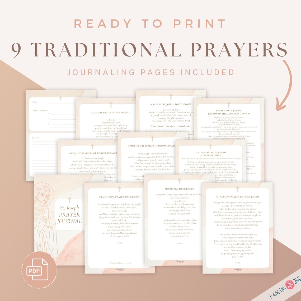 St Joseph Prayer Kit Printable Traditional Catholic Prayer Packet ...