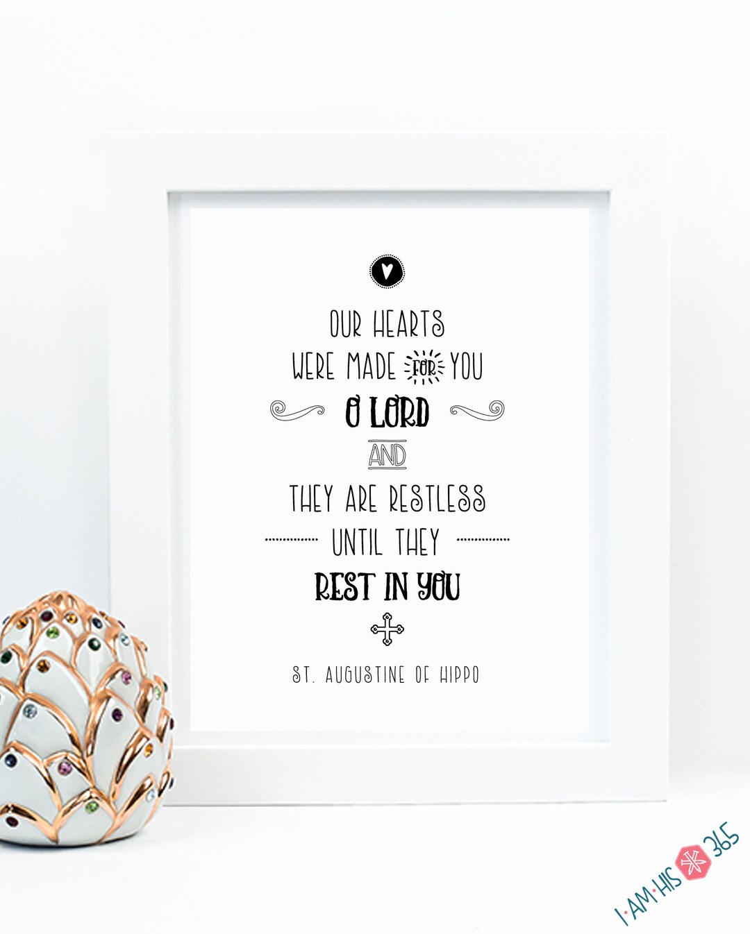 St. Augustine Catholic Saint Art Print - Catholic Prayer Printable ...