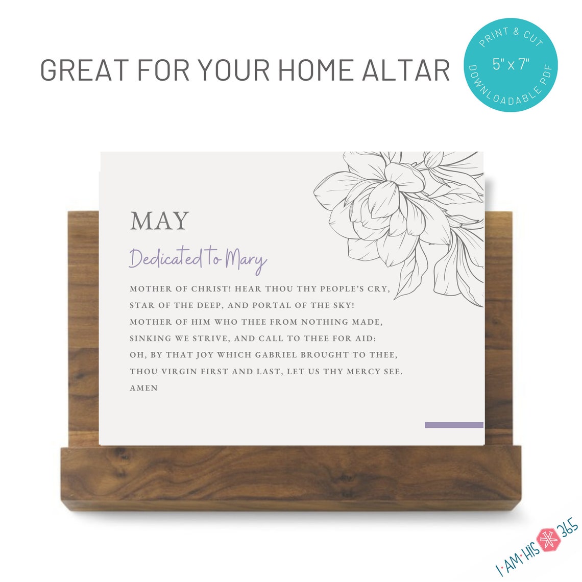 12 Catholic Prayer Cards for Monthly Devotion Traditional Catholic ...