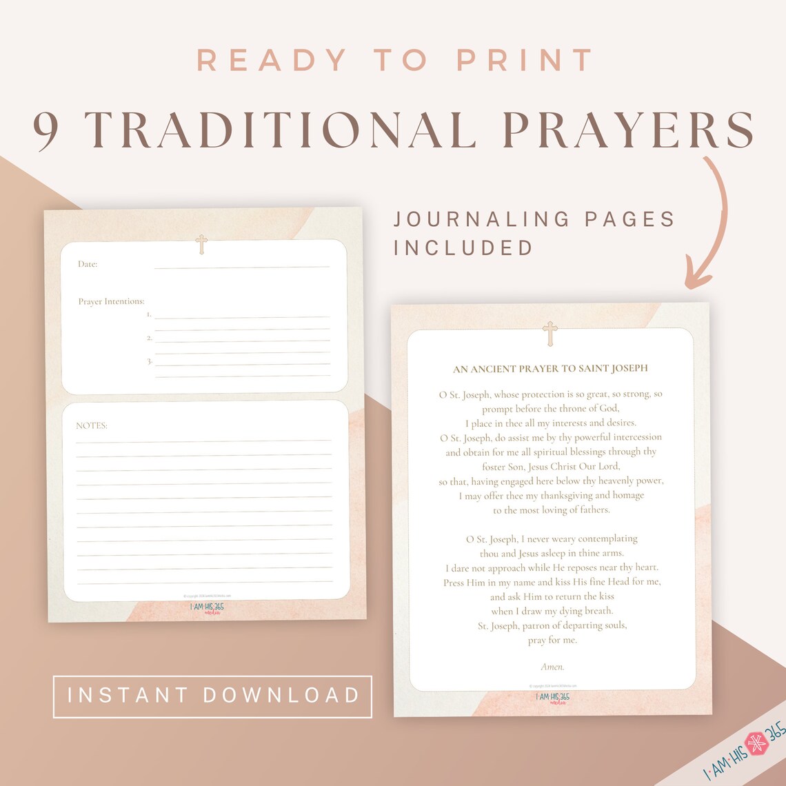 St Joseph Prayer Kit Printable Traditional Catholic Prayer Packet ...