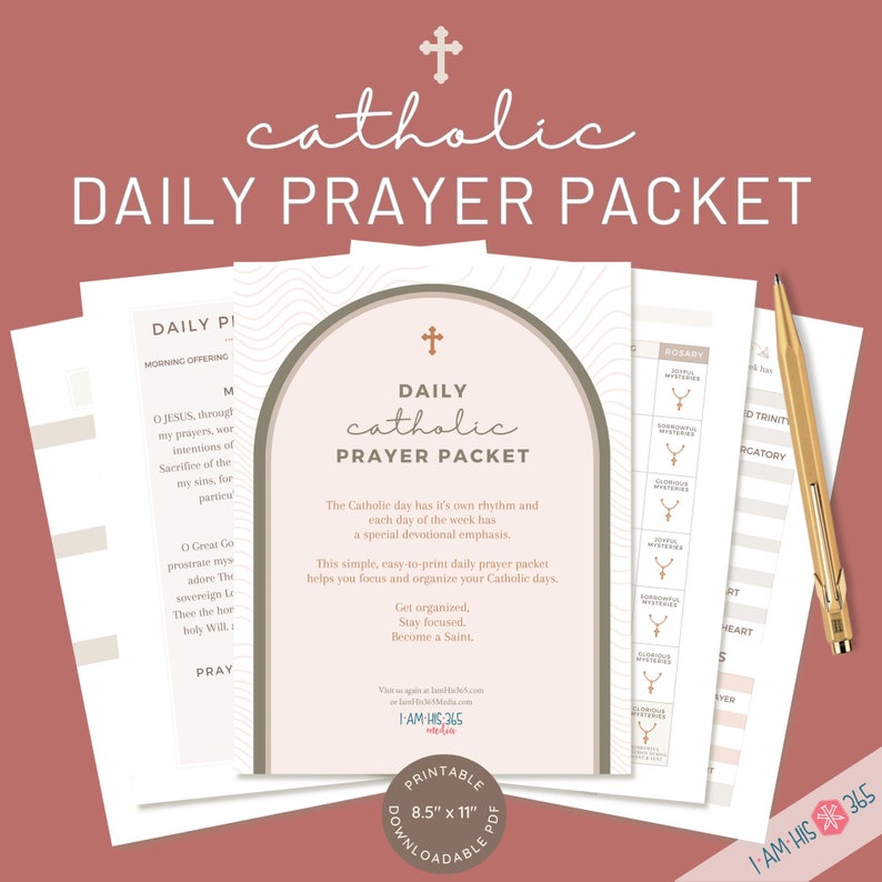 Printable Traditional Catholic Daily Planner & Prayer Packet Printable ...