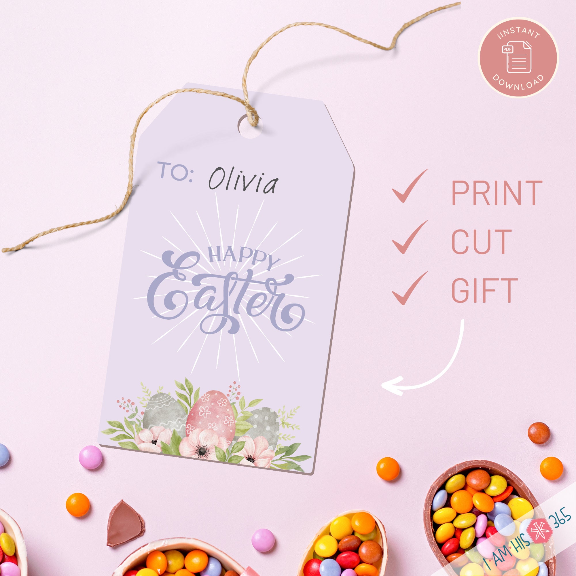 8 Printable Easter Gift Tags Catholic Printable Christian - Etsy