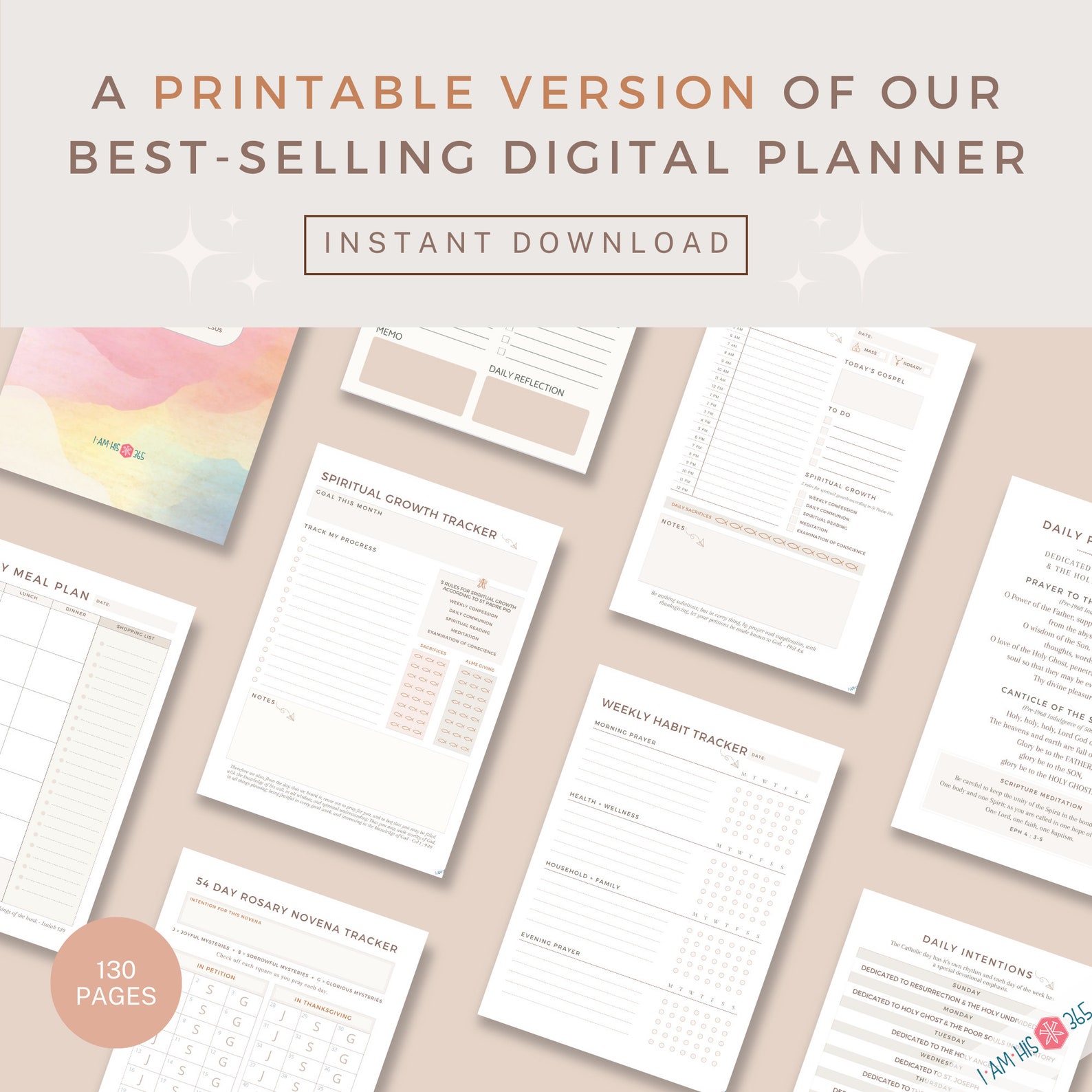 Printable Traditional Catholic Planner & Prayer Journal : 1962 ...