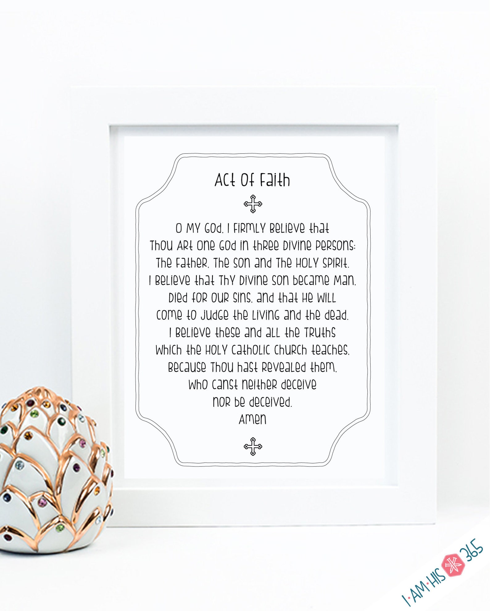 Act of Faith Hope & Love Prayer Prints: Set of 3 Catholic - Etsy