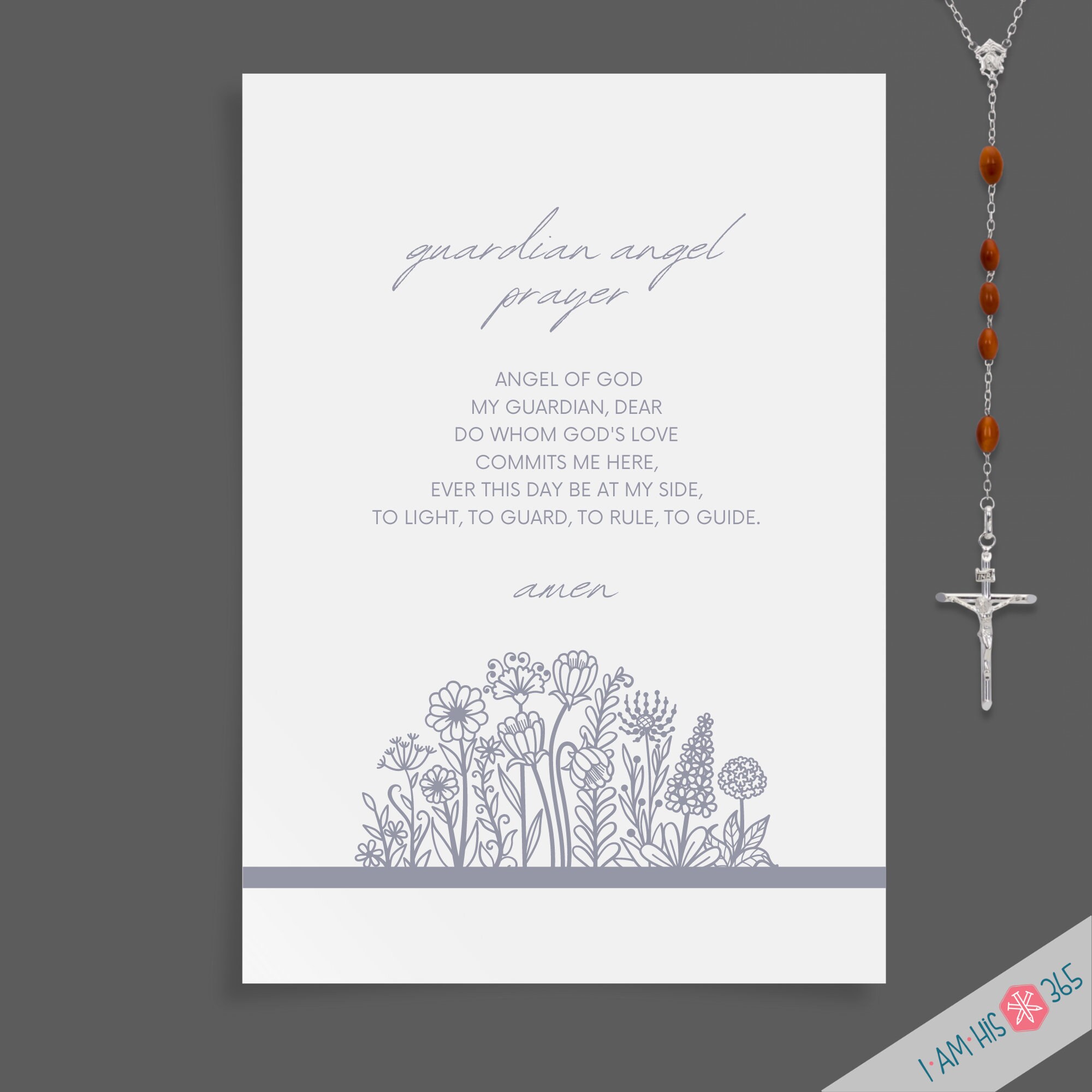 Guardian Angel Prayer Print Printable Catholic Prayer - Etsy