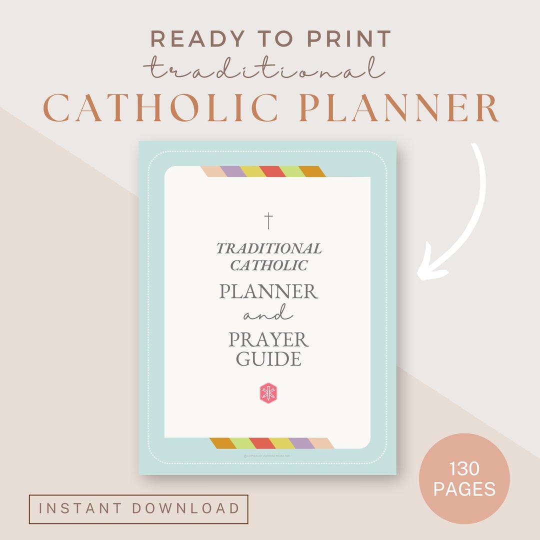 Printable Traditional Catholic Planner: 1962 Liturgical Calendar (PDF ...