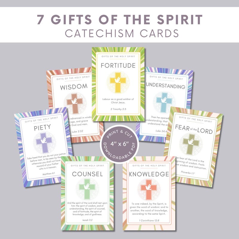 Catechism Card - Etsy