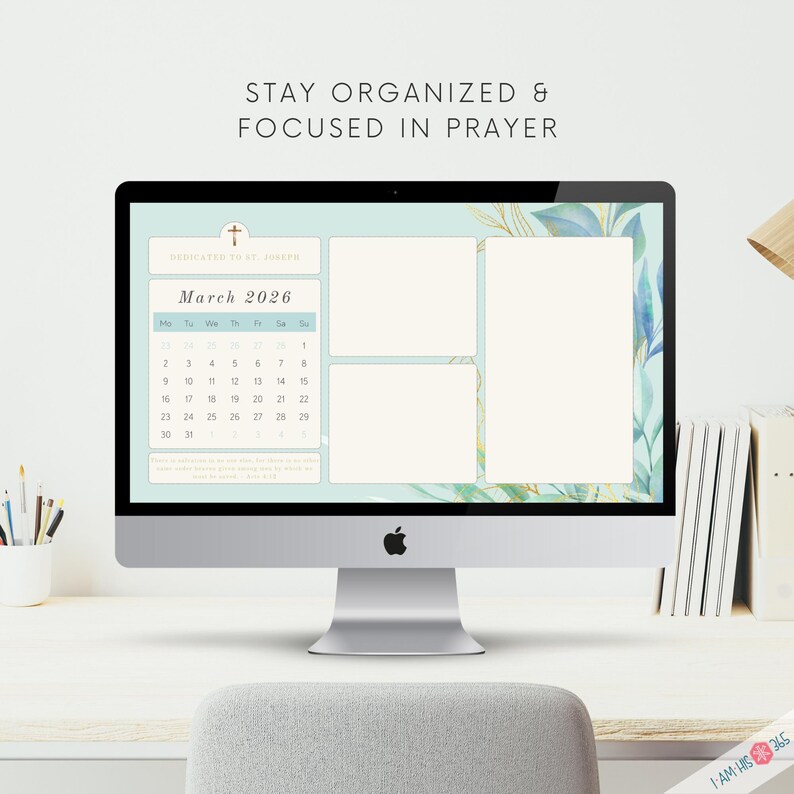 2026 Catholic Calendar Desktop Wallpaper | Floral Holy Desktop ...
