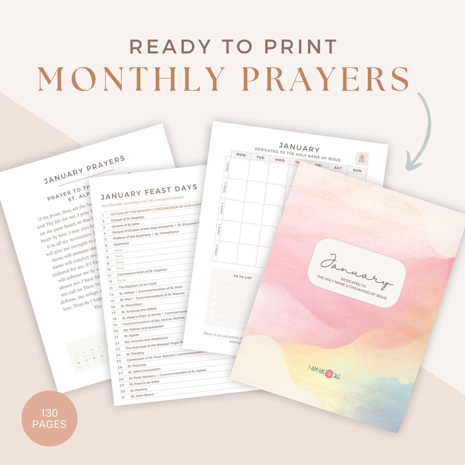 Printable Traditional Catholic Planner & Prayer Journal : 1962 ...