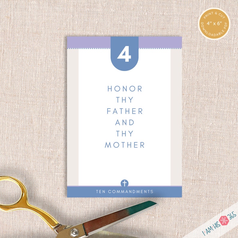 10 Commandments Catholic Catechism Cards: Douay Rheims Bible (digital ...