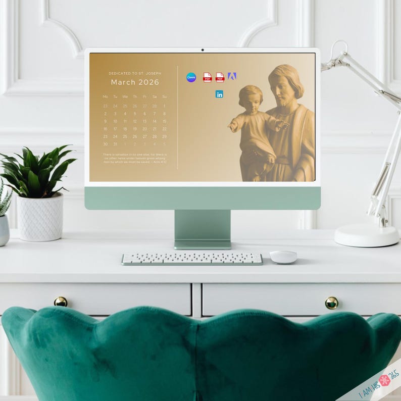 2026 Catholic Desktop Organizer Wallpaper Bundle | Holy Desktop ...