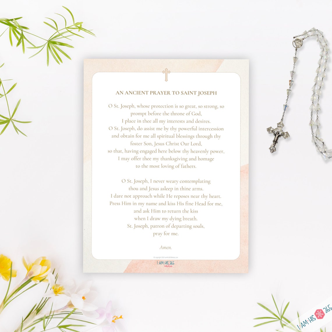 St Joseph Prayer Kit Printable Traditional Catholic Prayer Packet ...