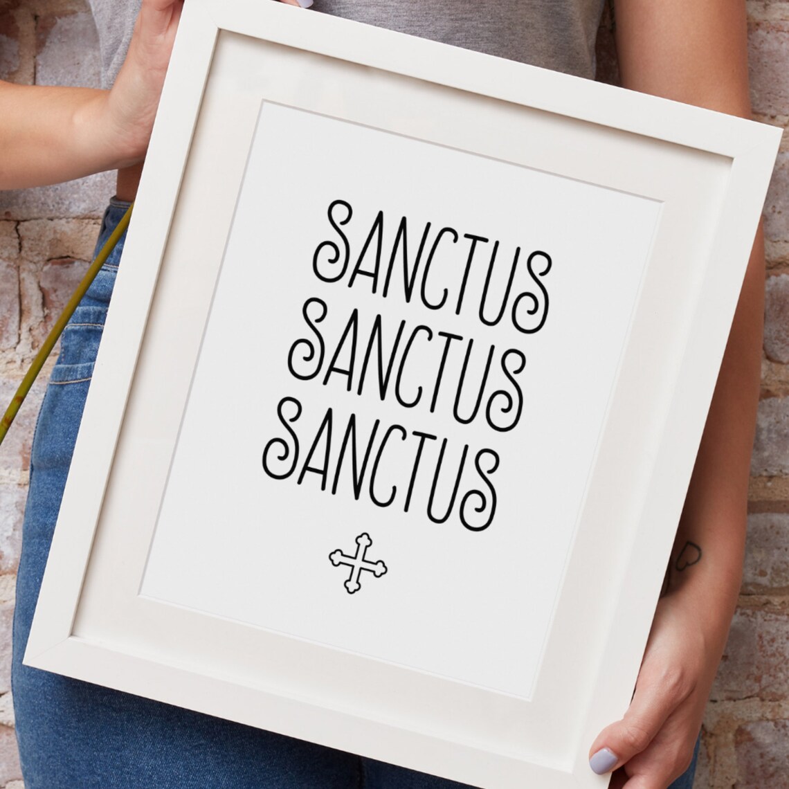 Catholic Art Print | Sanctus Sanctus Sanctus Prayer Print - Catholic ...