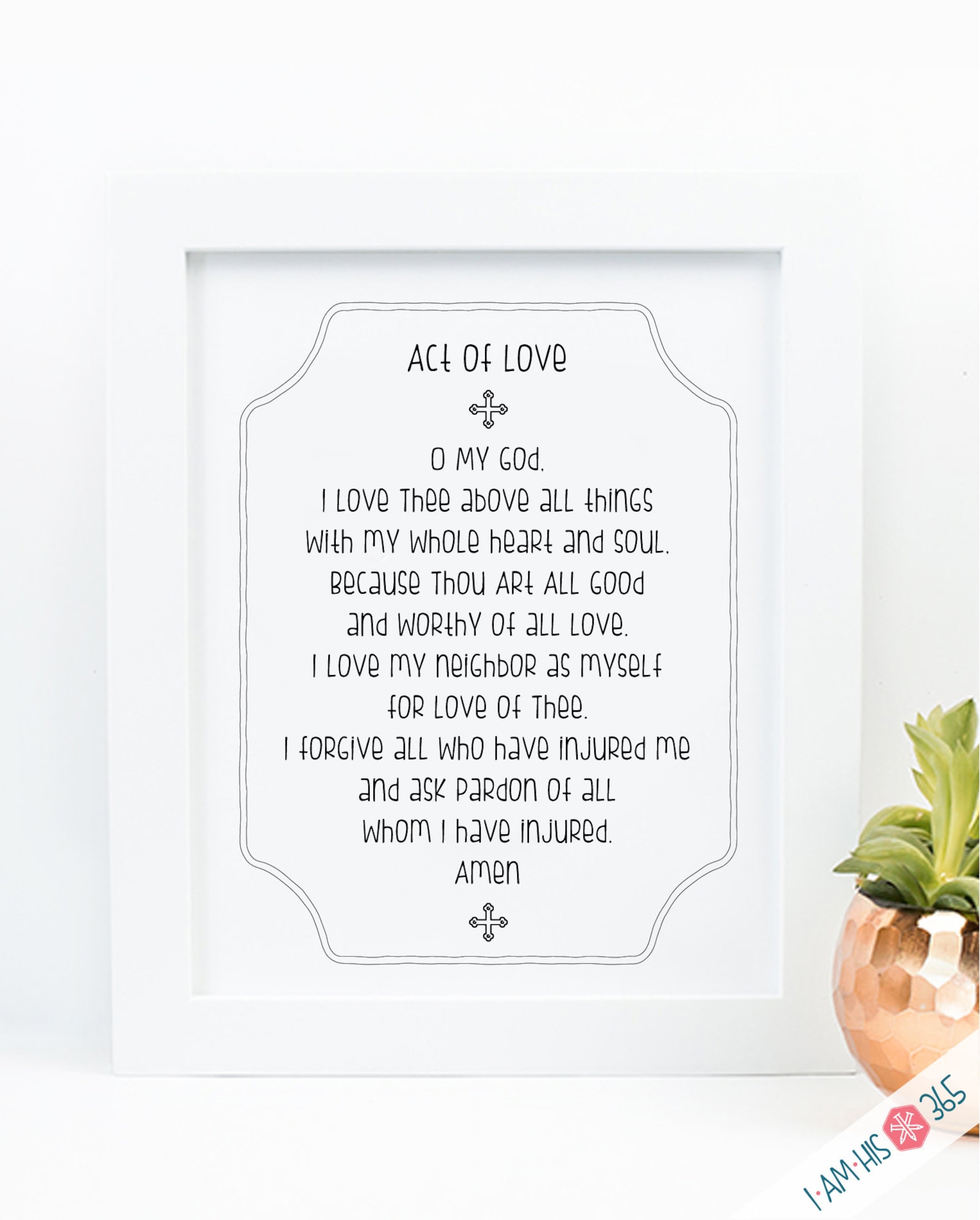 Act of Faith Hope & Love Prayer Prints: Set of 3 Catholic - Etsy