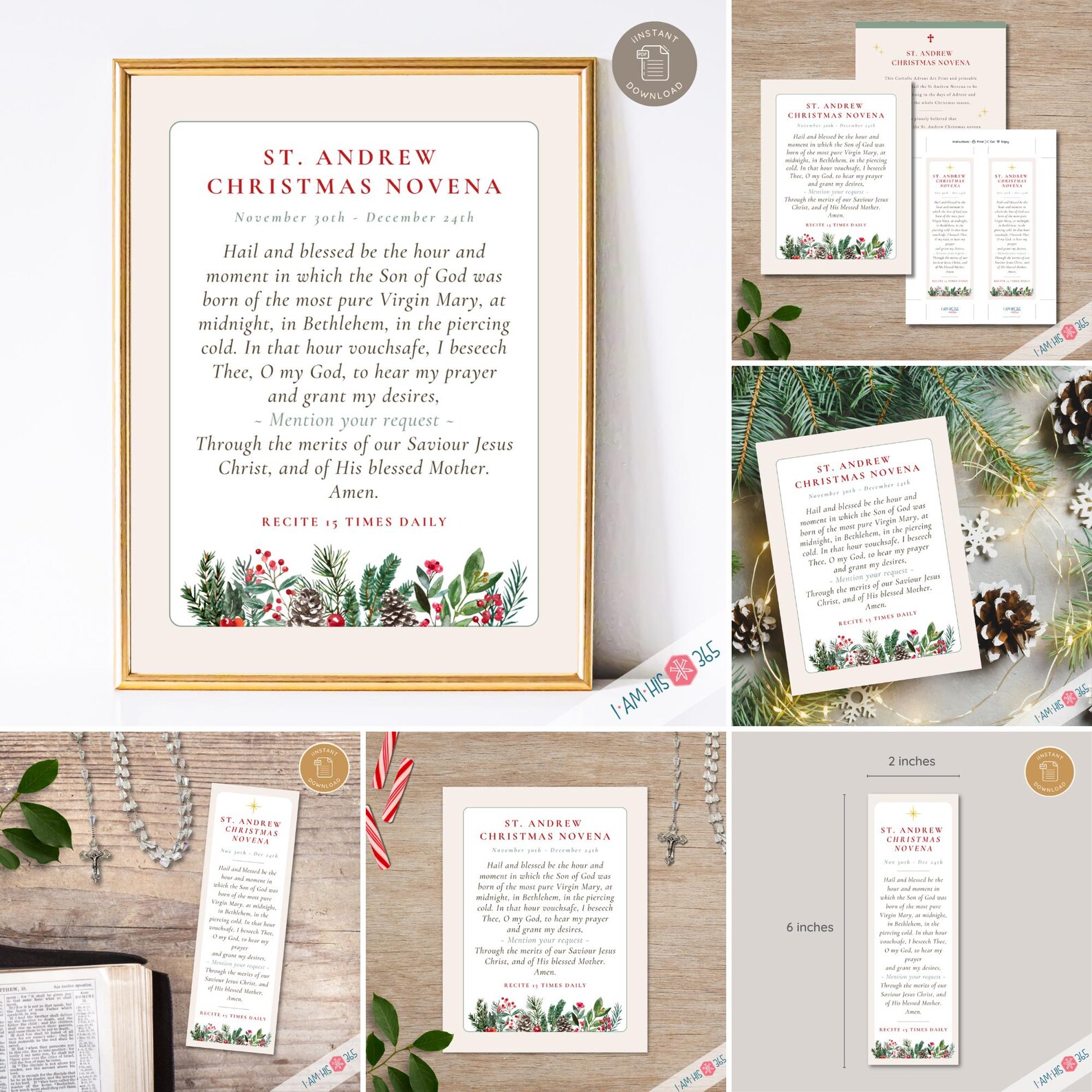 Catholic Advent and Christmas MEGA Bundle | Printable Catholic Prayers ...