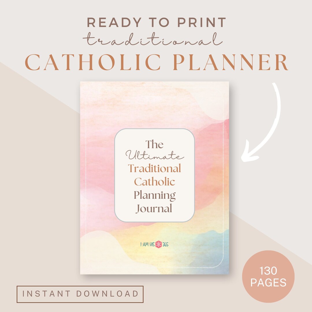 Printable Traditional Catholic Planner & Prayer Journal : 1962 ...