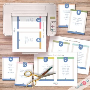 10 Commandments Catholic Catechism Cards: Douay Rheims Bible (digital ...
