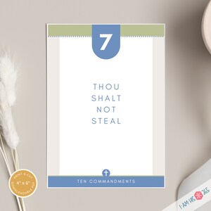 10 Commandments Catholic Catechism Cards: Douay Rheims Bible (digital ...