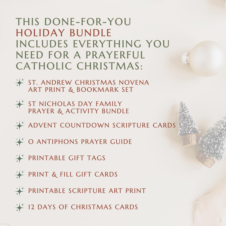 Catholic Advent and Christmas MEGA Bundle | Printable Catholic Prayers ...