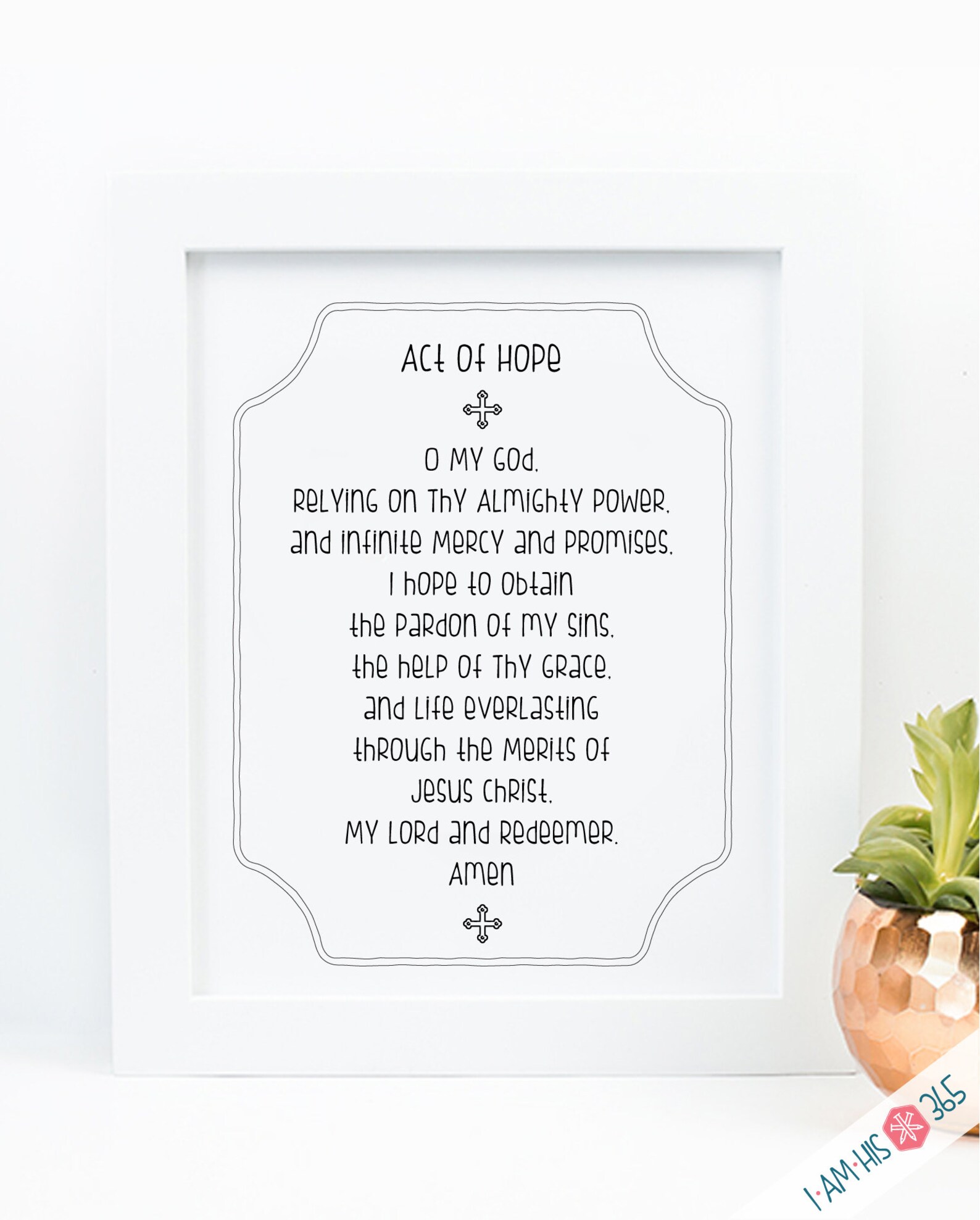 Act of Faith Hope & Love Prayer Prints: Set of 3 Catholic - Etsy