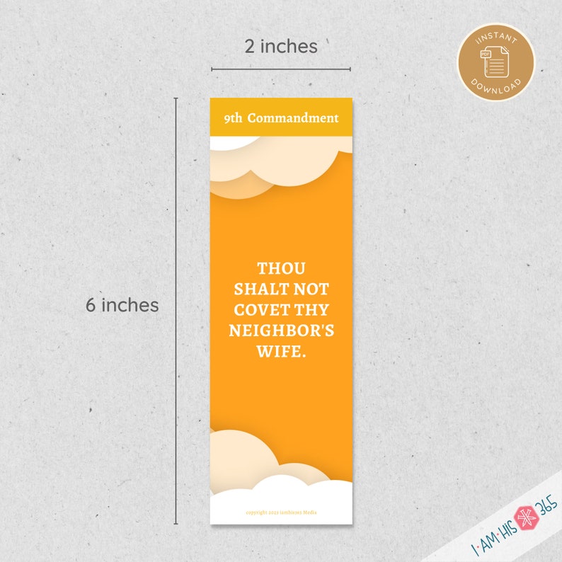 10 Commandments Catholic Bookmarks: Kids Catechism Activity (PDF) - Etsy