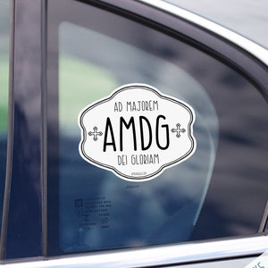 AMDG Decal Catholic Saint Sticker Decal St. Ignatius of Loyola Laptop ...