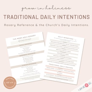 Printable Traditional Catholic Daily Planner & Prayer Packet ...