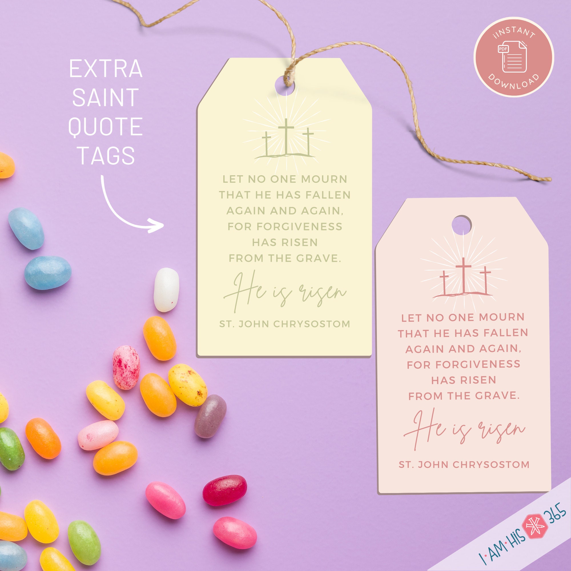 8 Printable Easter Gift Tags Catholic Printable Christian - Etsy