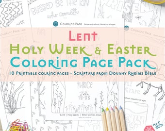 Holy Week Easter Triduum Coloring Pages