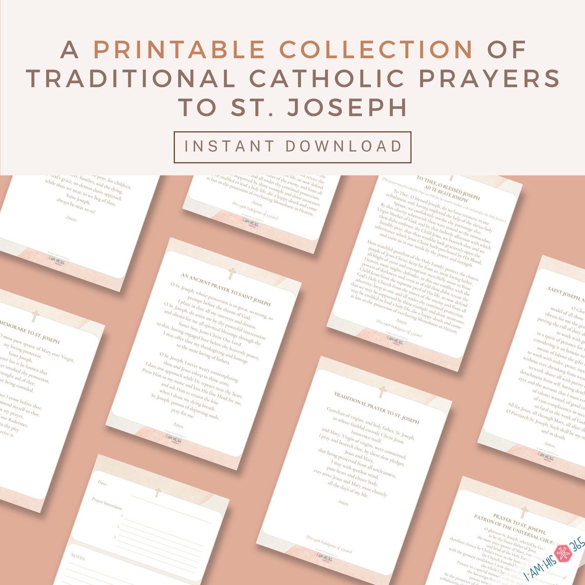 St Joseph Prayer Kit Printable Traditional Catholic Prayer Packet ...