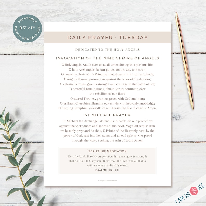Printable Traditional Catholic Daily Planner & Prayer Packet ...