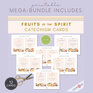 Printable Catechism Cards Catholic Mega-bundle 65 Works of Mercy 10 ...