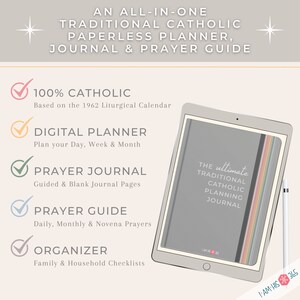 The Ultimate Traditional Catholic Paperless Planner & Journal : Zinnia ...