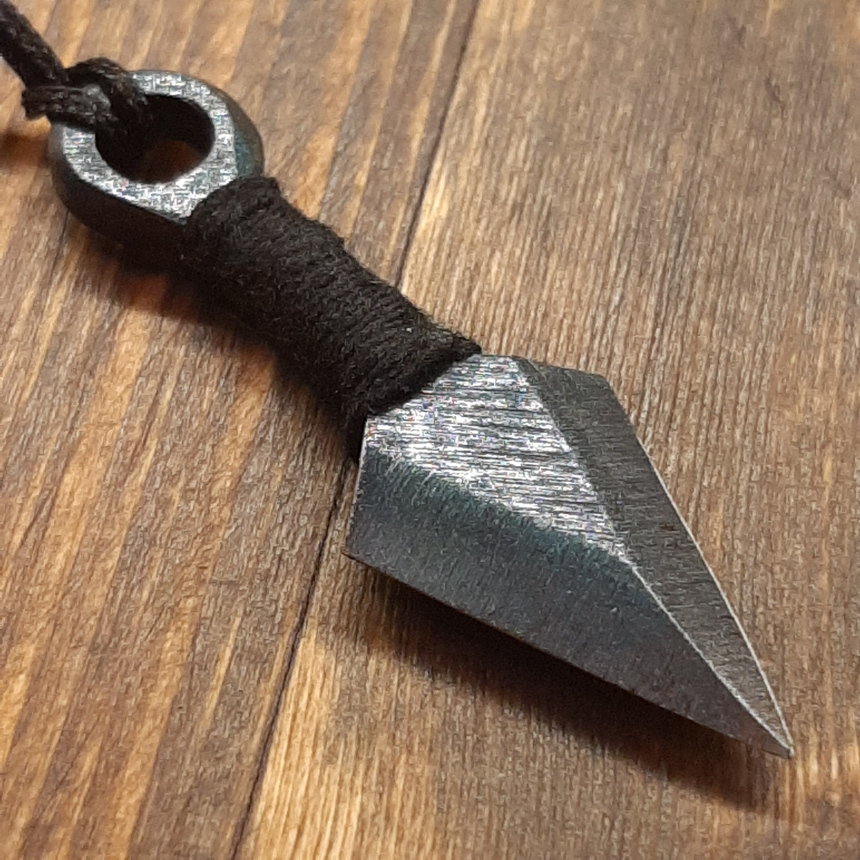 Personalized Kunai Pendant Necklace made of Recycled Steel | Etsy