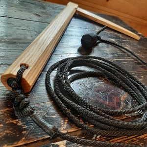 Kusarigama, Training Tool, Wooden Sickle With Rope and Weight, Martial ...