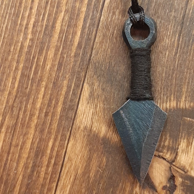 Personalized Kunai Pendant Necklace made of Recycled Steel | Etsy
