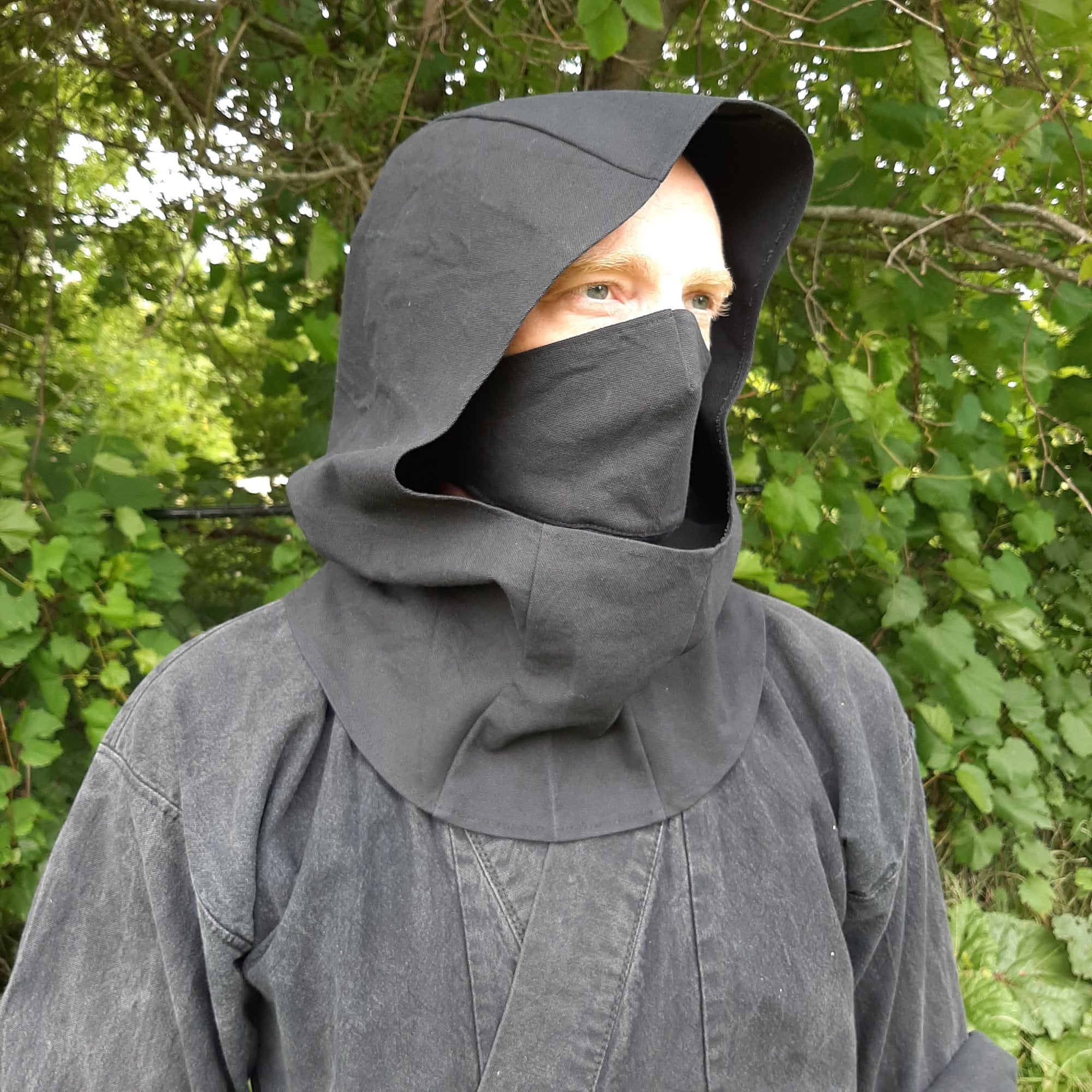Shinobi Hood Black 10 Oz 100% Cotton Canvas - Etsy Canada