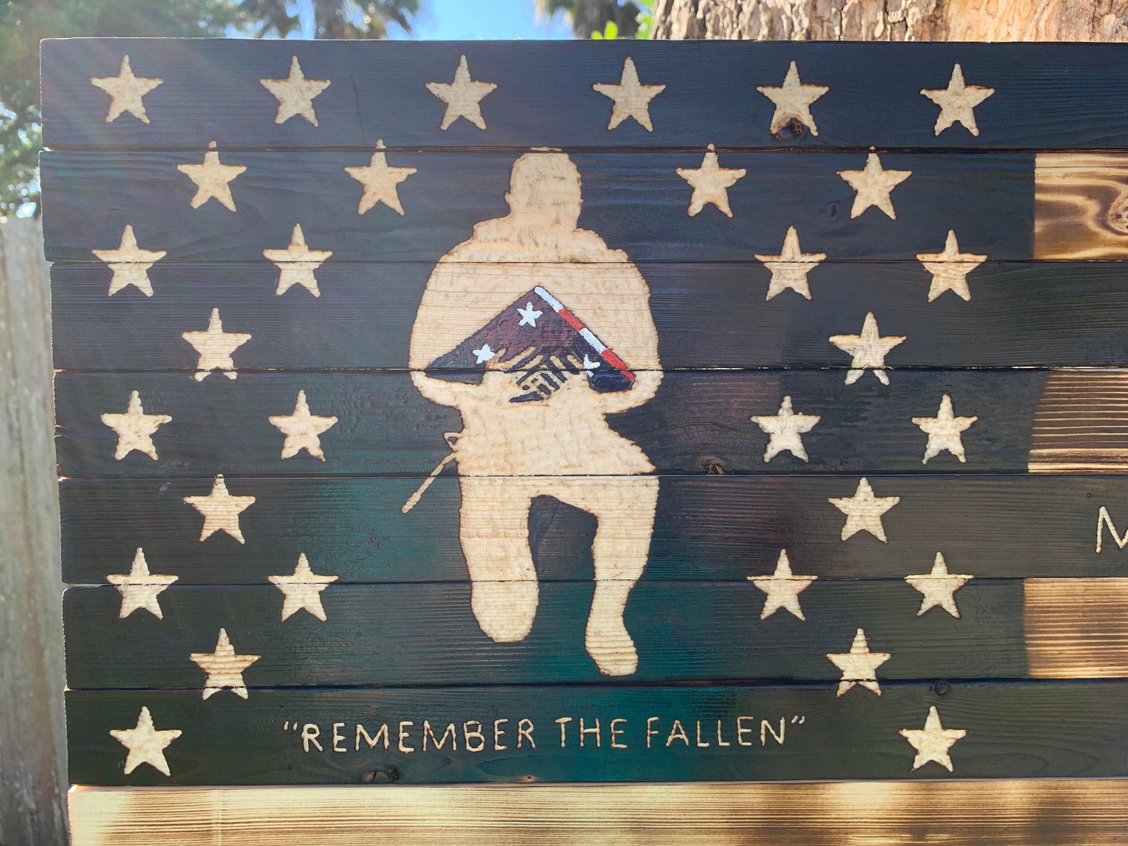 Remember the Fallen American Flag - Etsy