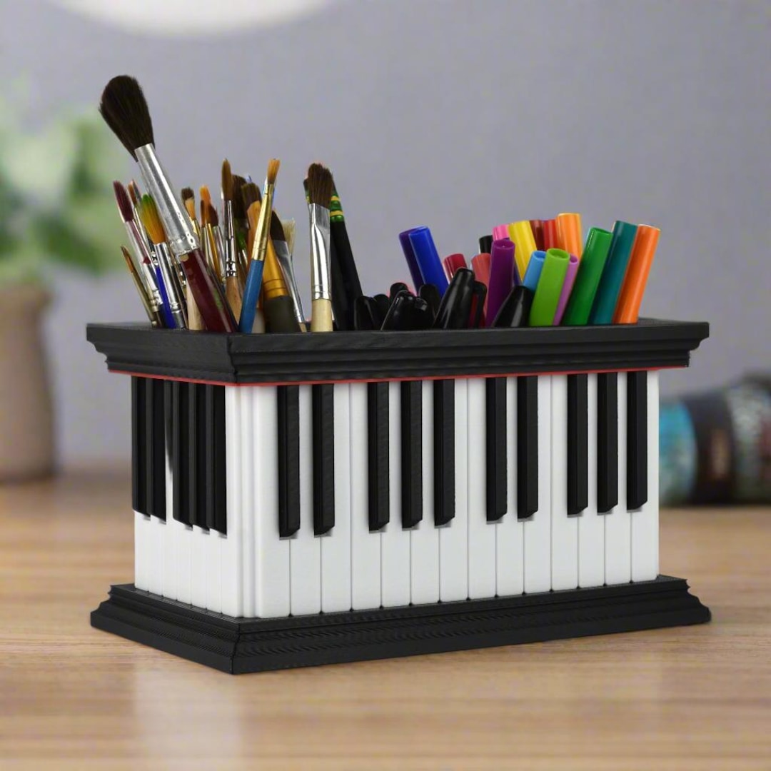 Piano Keyboard Desk Organizer, Pencil Holder, Music Teacher Gift - Etsy