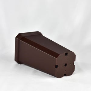 Tall and Narrow Plant Pot, Chocolate, 7-inch Height - Etsy