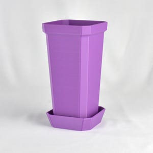 Tall and Narrow Plant Pot, Mauve, 7-inch Height - Etsy