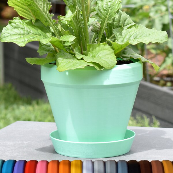 Colorful Flower Pot - Etsy