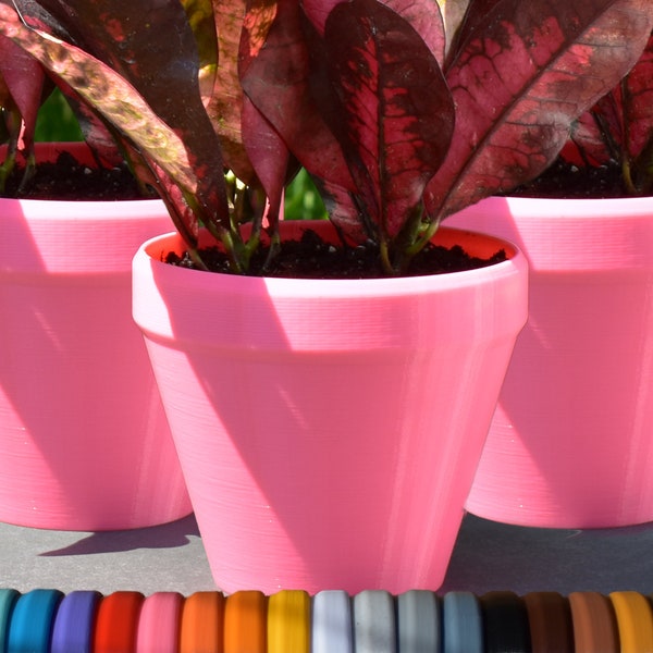 Colorful Flower Pots - Etsy