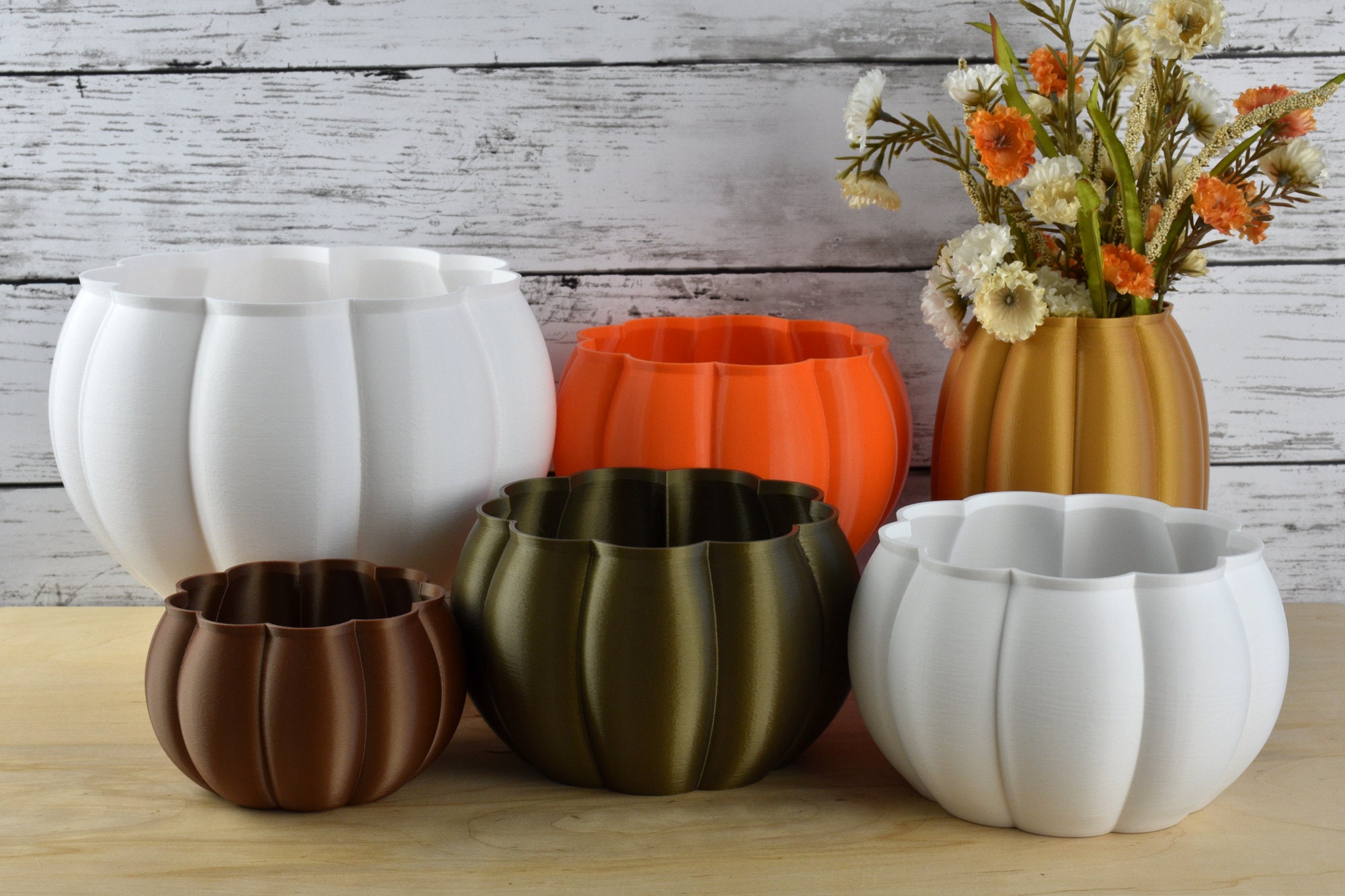 Pumpkin Shaped Vases - Etsy