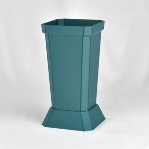 Tall and Narrow Plant Pot, Dark Green, 7-inch Height - Etsy