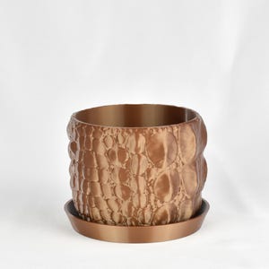 Small Alligator Planter, Copper Color, 4-inch Pot - Etsy