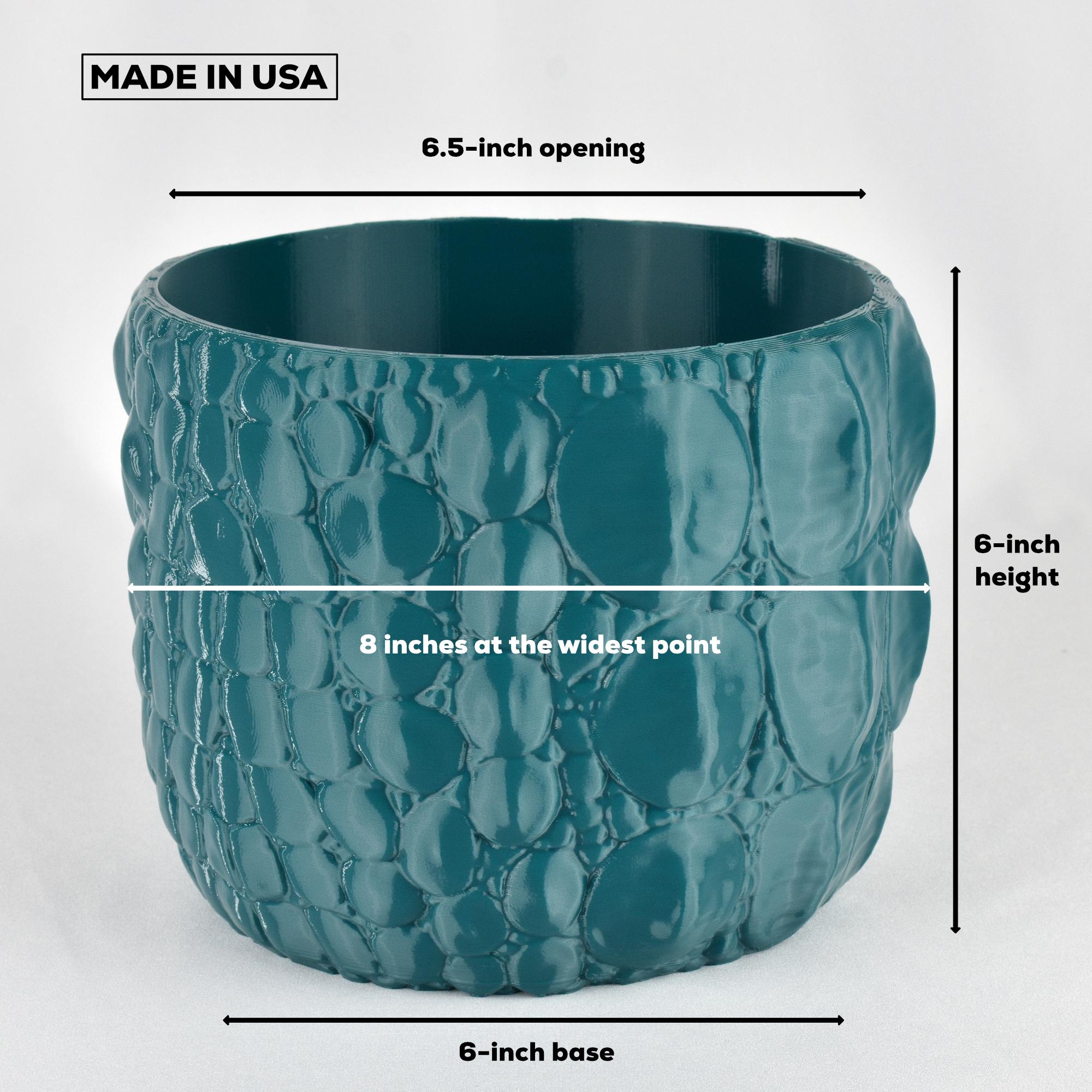 Large Alligator Planter Decor, 8-inch Pot, Dark Green, Indoor/outdoor ...